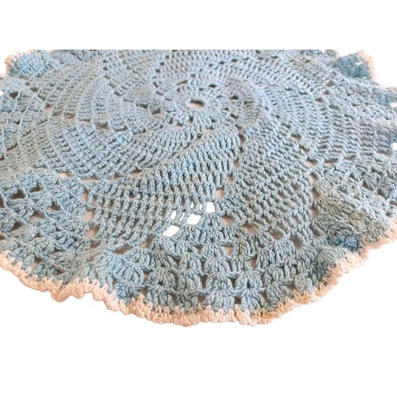 Handmade | Accents | Vintage Grandmas Hand Crochet Doily Spiral Pattern ...